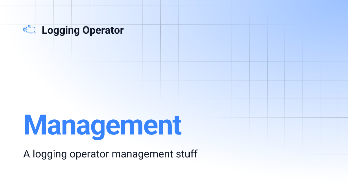Management | Logging Operator